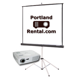 Standard Projector and 6ft Screen Rental - PortlandProjectorRental.com