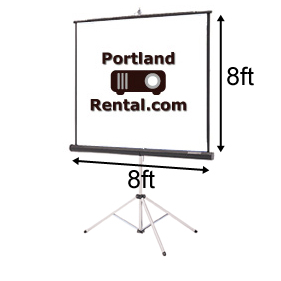 8ft Tripod Projector Screen Rental