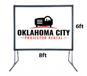 6ft x 8ft Fastfold Screen - Audio visual rentals | OKCProjectorRental.com